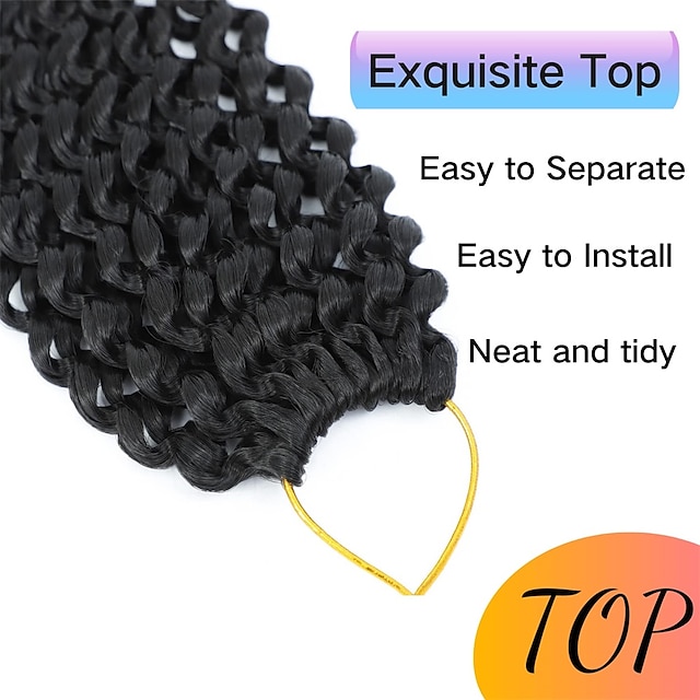 Passion Twist Hair 12 Inch Water Wave Crochet Hair for Black Women ...