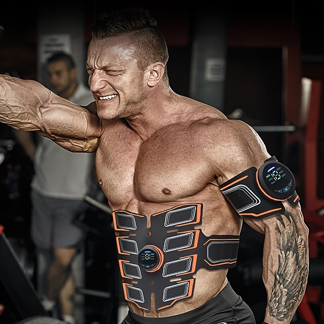 ABS Muscle Stimulator Ab Machine Portable Abdominal Toning Belt Home ...