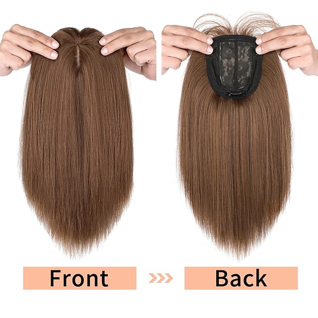 14 Hair Topper with Bangs Top Hairpieces Clip in Hair Extensions ...