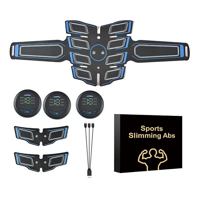 ABS Muscle Stimulator Ab Machine Portable Abdominal Toning Belt Home ...
