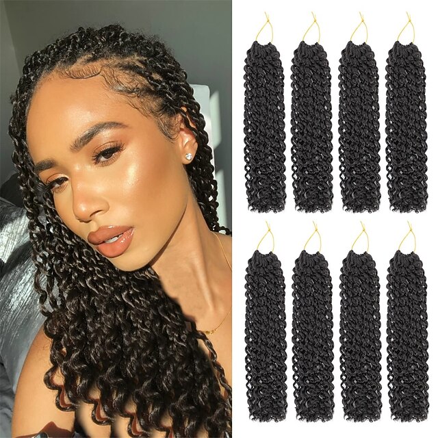 Passion Twist Hair 12 Inch Water Wave Crochet Hair for Black Women ...