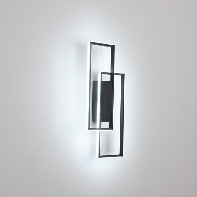 Lightinthebox LED Wall Lights Indoor Black Rectangle Double Light Wall ...