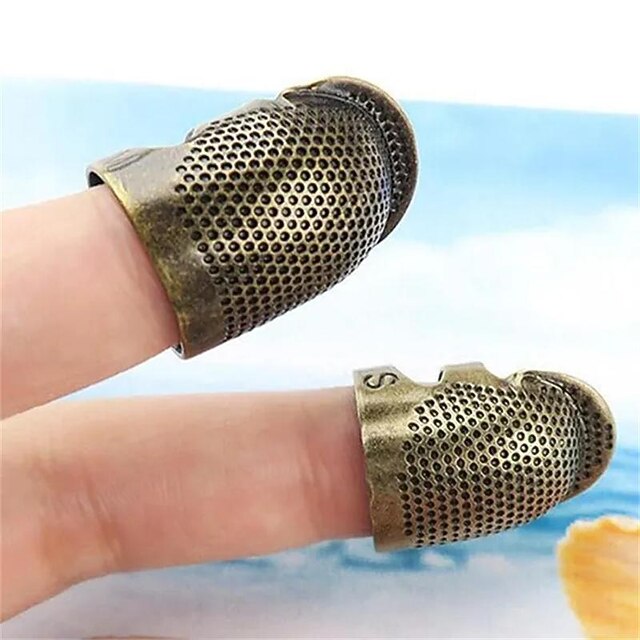 1pc Sewing Thimble Finger Protector, Adjustable Copper Thimble for Hand ...