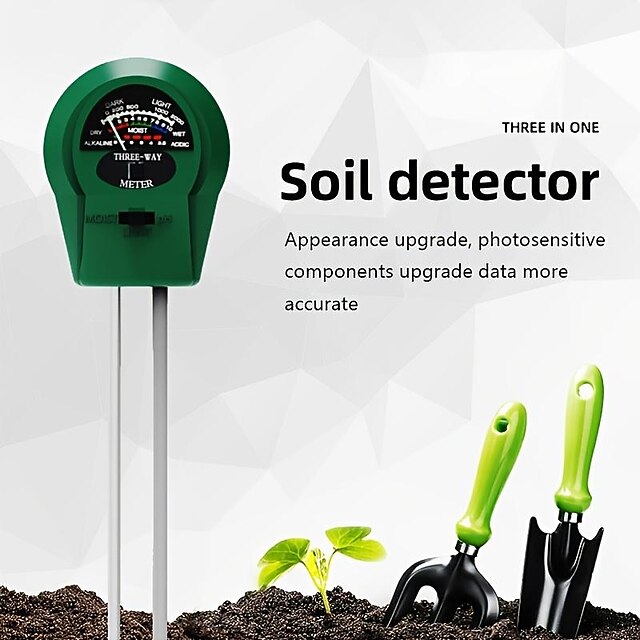 Analog 3-in-1 Professional Tools Soil Detector PH Moisture Sunlight ...