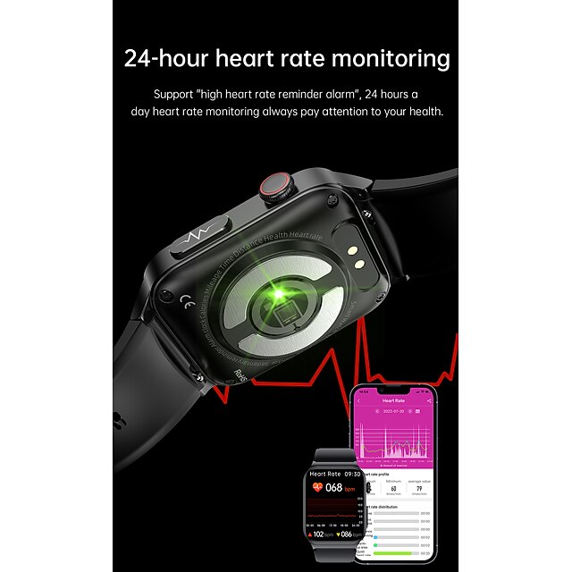 Cardica Blood Glucose Smart Watch ECG Monitoring Blood Pressure Body ...