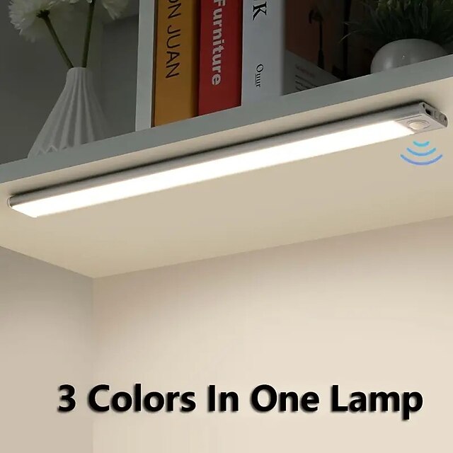 Under Cabinet Lighting, Sensor LED Lights, Rechargeable Cabinet Light ...