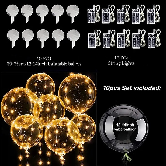 LED Balloon Luminous Party Wedding Supplies Dorm Party Decoration ...
