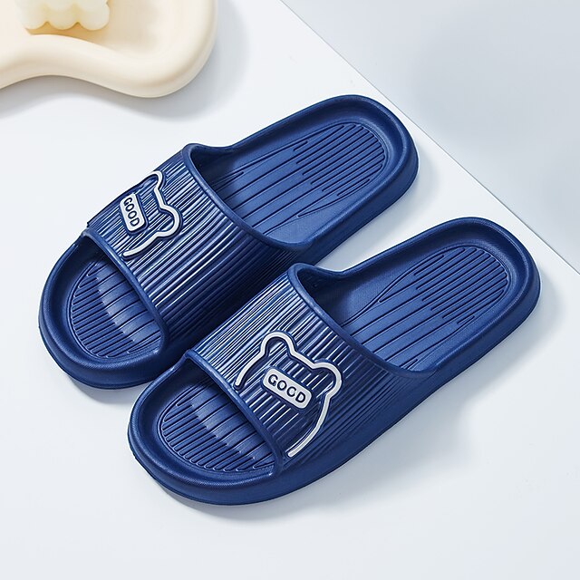 Women's Platform Cloud Slippers Solid Color Open Toe Non-slip Slides ...