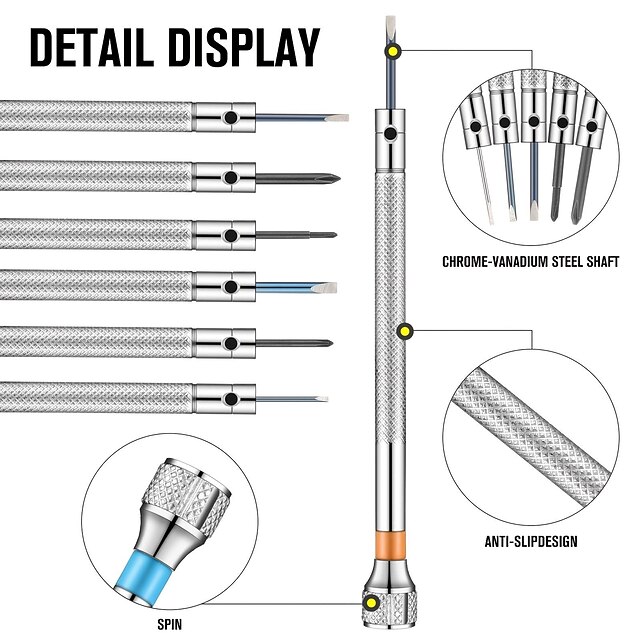 13pcs Micro Precision Watch Screwdriver Jeweler Watch Screwdriver Set 0 ...