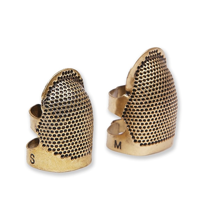 1pc Sewing Thimble Finger Protector, Adjustable Copper Thimble for Hand ...