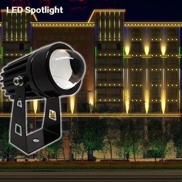 Outdoor LED Spotlight 5W Landscape Lighting 220V Red Green Blue RGB ...
