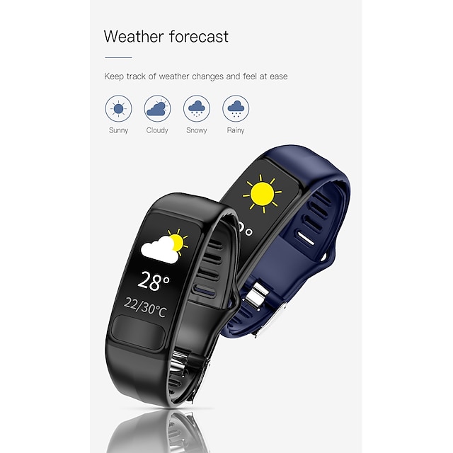 P11 PLUS Smart Watch 0.96 inch Smart Wristbands Fitness Band ECG+PPG ...