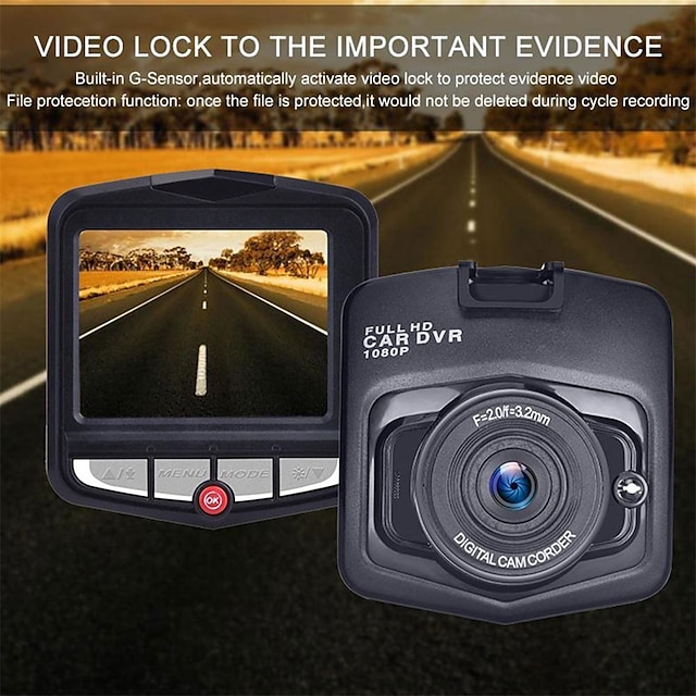1080p New Design / Full HD Car DVR 150 Degree Wide Angle 2.4 inch IPS ...