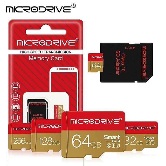 Memory Card 32GB 64GB 128GB 256GB U3 Mini SD Card Class 10 TF Flash ...