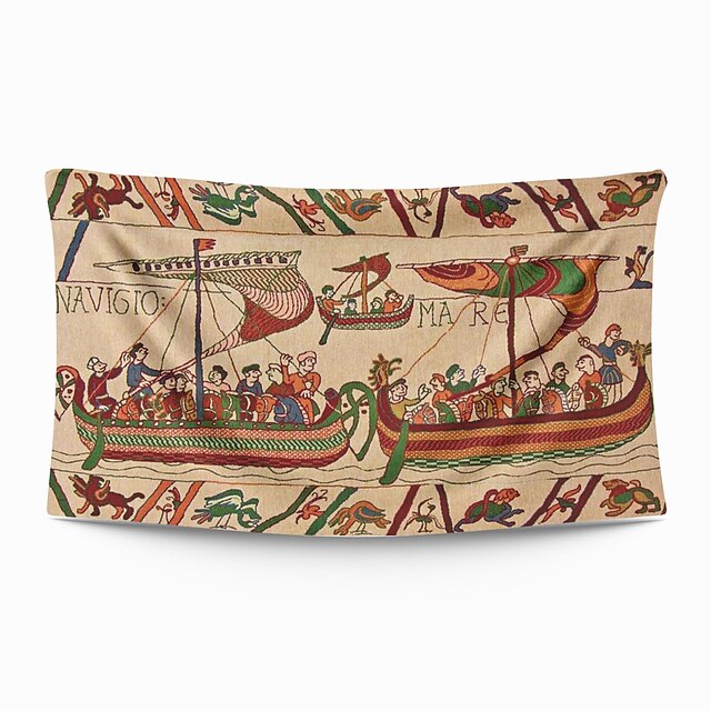 Bayeux Medieval Tapestry Middle Age Tapestry Wall Art Large Tapestry ...
