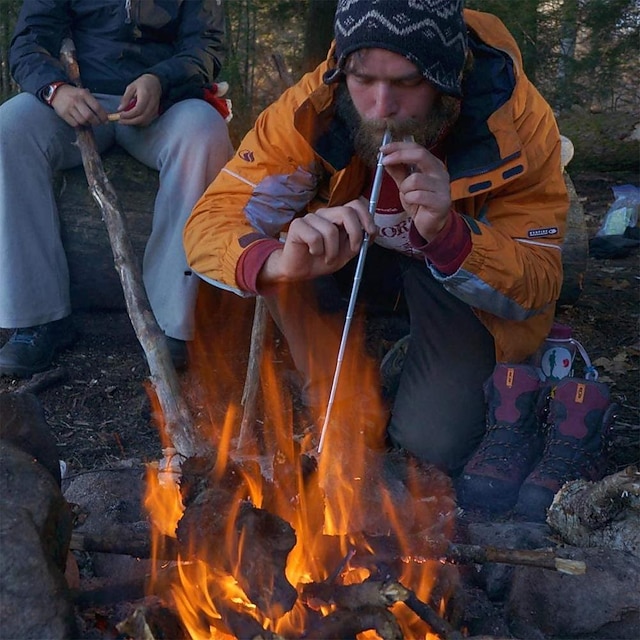 Pocket Bellow,Stainless Steel Blowing Pipe, Blowing Torch, Camping Fire ...