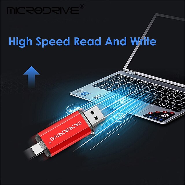 Microdrive 32GB 64GB 128GB USB Flash Drive OTG Type-C High Speed Laptop ...