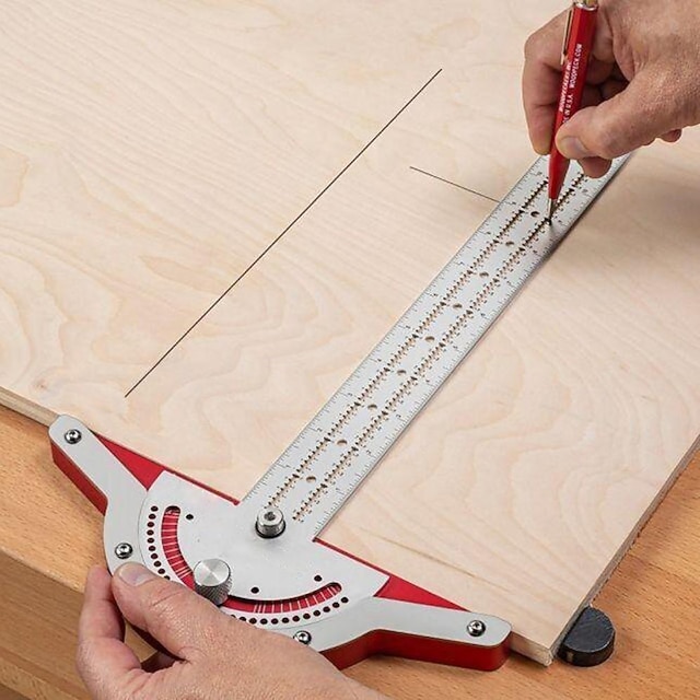 Woodworker Edge Rule Stainless Steel Square Edge Ruler Woodworking ...