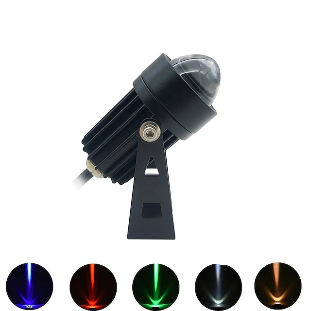 Outdoor LED Spotlight 3W Landscape Lighting 220V Red Green Blue RGB ...