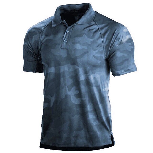 Men's Camouflage Camo / Camouflage Polo Shirts Golf Shirt Short Sleeve ...
