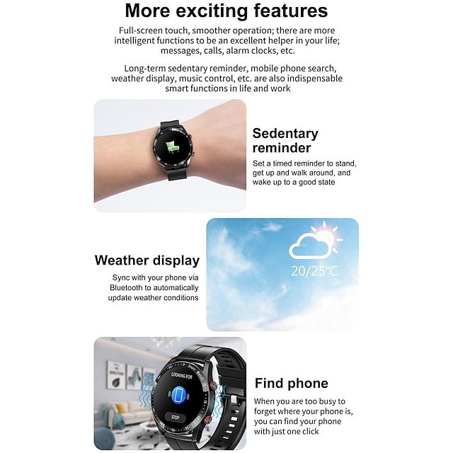 HW20 Smart Watch Smartwatch Men Woman Bluetooth Fitness Bracelet Heart ...