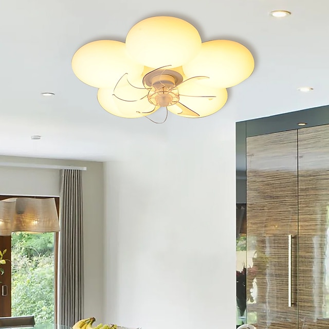 LED Ceilling Light 50 cm Dimmable Ceiling Fan Metal Acrylic Ceiling ...