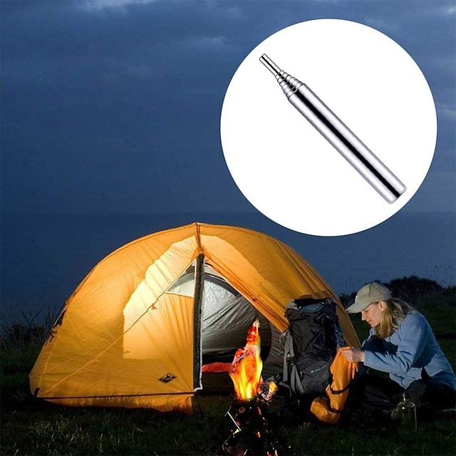 Pocket Bellow,Stainless Steel Blowing Pipe, Blowing Torch, Camping Fire ...