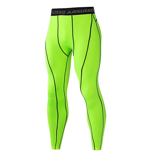 Arsuxeo Men's Compression Pants Running Tights Leggings Base Layer ...