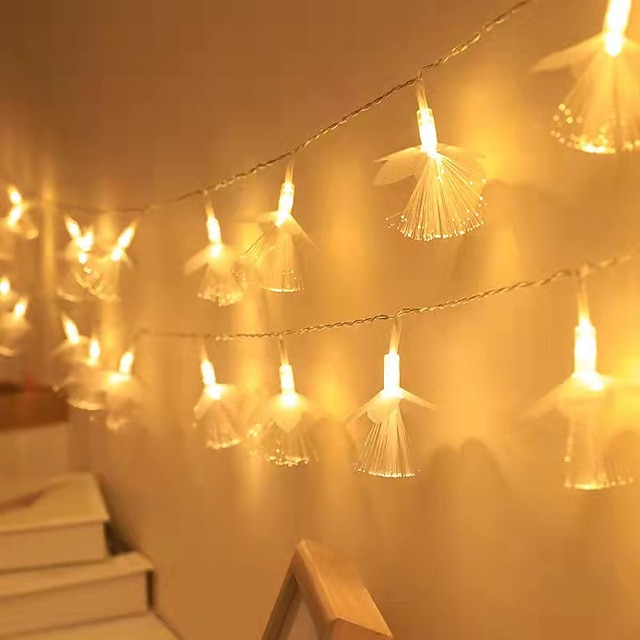 Elegant Wedding Party Reception Flower LED Fiber Optic String Lights ...