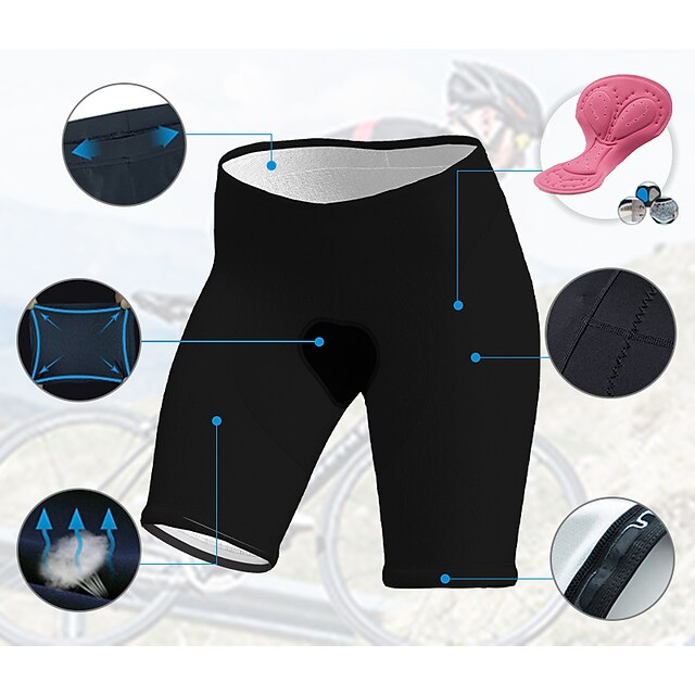 Women's Patchwork Cycling Shorts Bike Padded Shorts / Chamois Bottoms Mountain Bike MTB Road ...