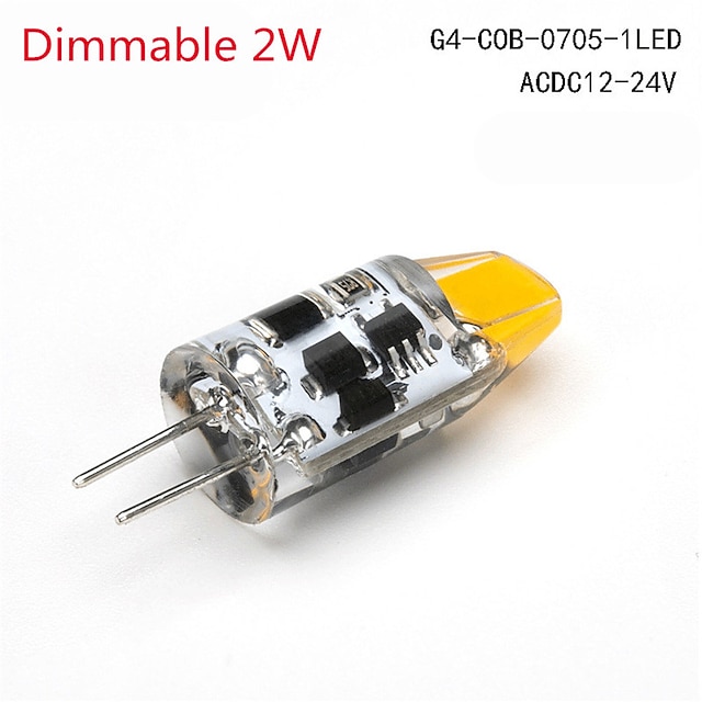 10pcs G4 LED Dimmable Bulb AC/DC12-24V 2w 3w 1505 COB LED Light Replace ...