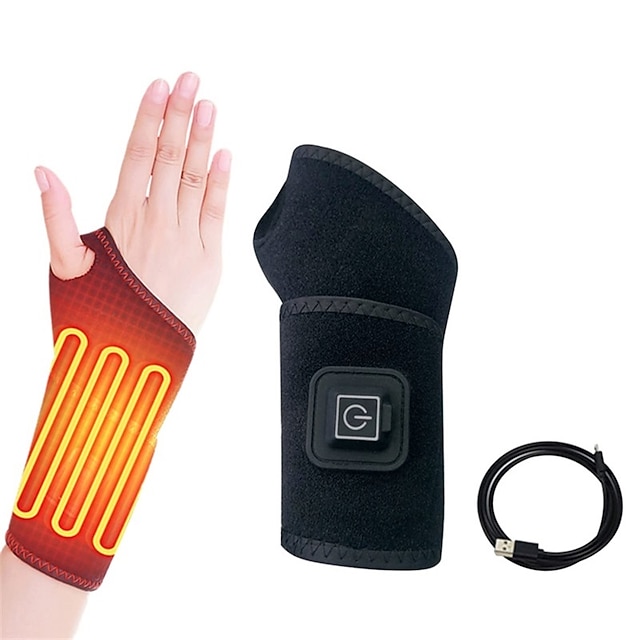 USB Electric Heating Wrist Brace Hand And Wrist Heated Wrap Warm ...
