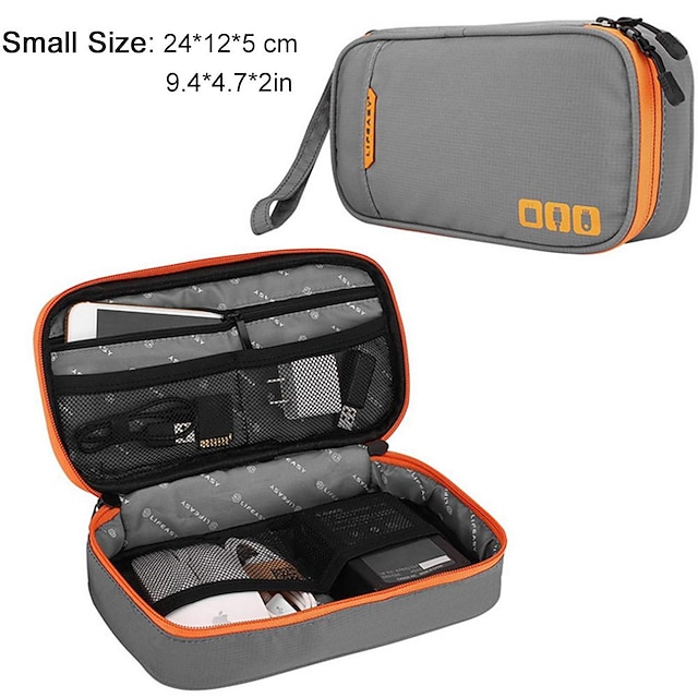 Portable Electronic Accessories Travel case,Cable Organizer Bag Gadget ...