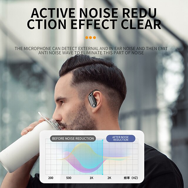 YYK-Q63 True Wireless Headphones TWS Earbuds Ear Hook Bluetooth 5.3 ...