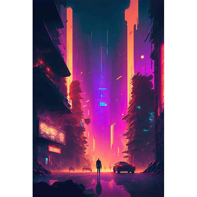 80s 90s wall art kolorowy neon kontroler do gier plakat na płótnie ...