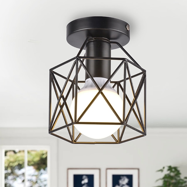 LED Ceiling Light 20cm Retro Design Flush Mount Lights Metal Ceilling ...