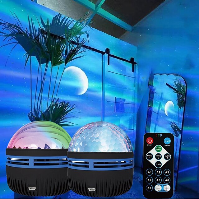 LED Starry Sky Projection Light Mini Remote Control Projector USB Plug ...