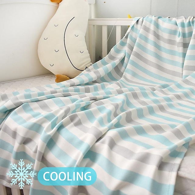 Baby Cooling Blanket Bamboo Fiber Summer Ice Silk Cooling Blanket Bed Sheet Bath Towel Air ...