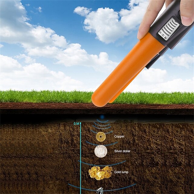 Metal Detector Portable High Sensitivity Metal Detector One-Button LED ...