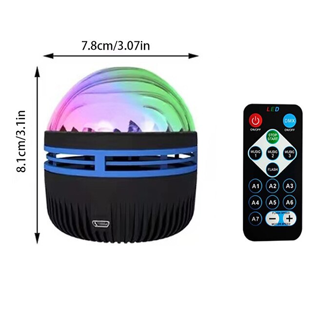LED Starry Sky Projection Light Mini Remote Control Projector USB Plug ...