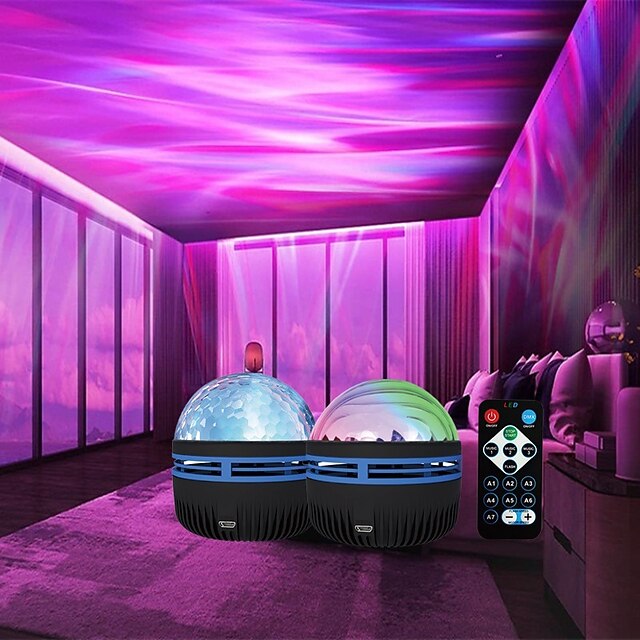 LED Starry Sky Projection Light Mini Remote Control Projector USB Plug ...