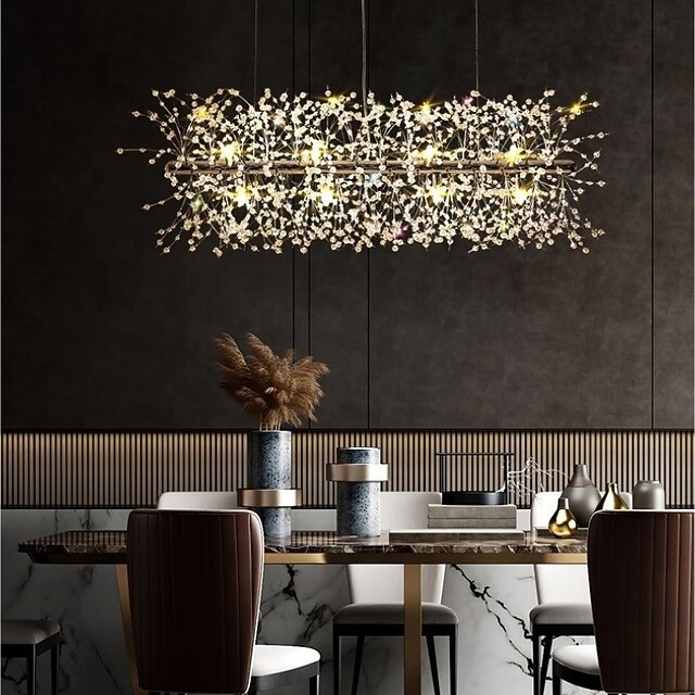 72 cm Sputnik Design Lantern Desgin Chandelier Metal Floral Style ...