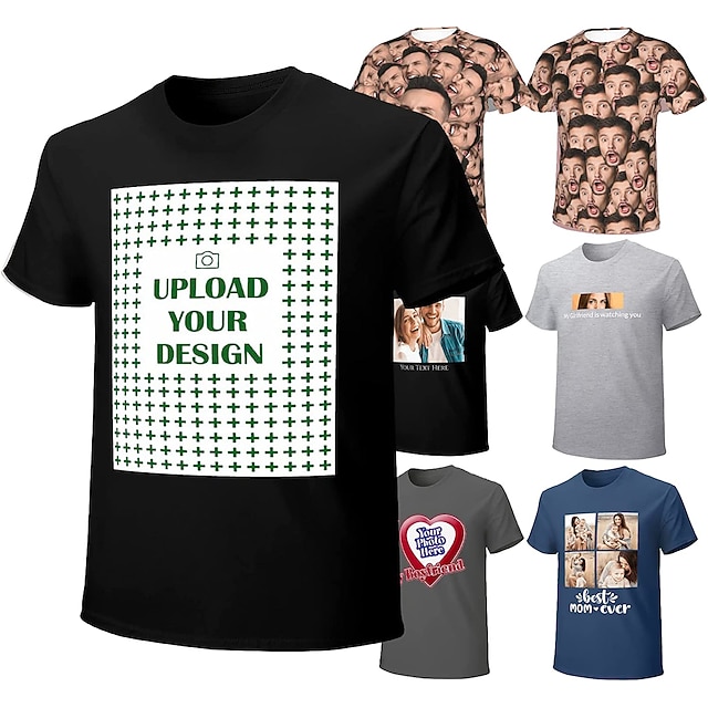 Custom T Shirt for Men Design Your Own Custom Shirts Personalized All ...