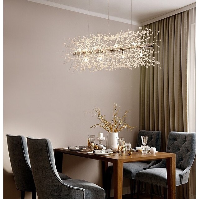 72 cm Sputnik Design Lantern Desgin Chandelier Metal Floral Style ...