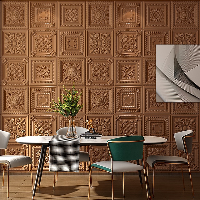 Cool Wallpapers White Foam Wall Mural Wall Panel Peel and Stick Wall ...