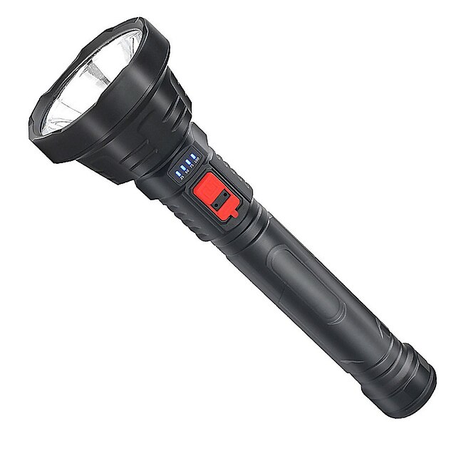 Big New Wick Strong Light Flashlight USB Rechargeable Tactical Hunting ...