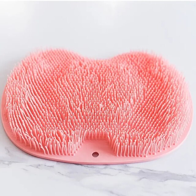 Shower Foot & Back Scrubber, Massage Pad – Hands-Free Silicone Body ...