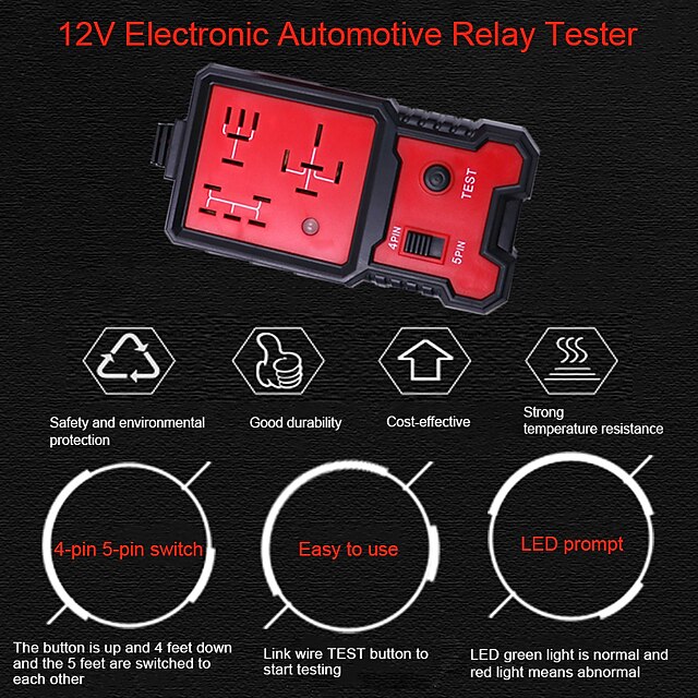 Automobile Relay Tester 12V Electronic Automobile Relay Tester ...