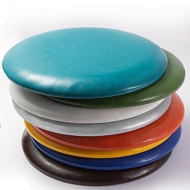 100% Waterproof Round Stool Seat Cushion Leather Soft Cushion ...