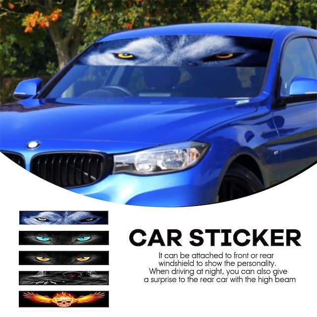 StarFire 3D Transparent Car Front Windshield Stickers Front And Rear ...